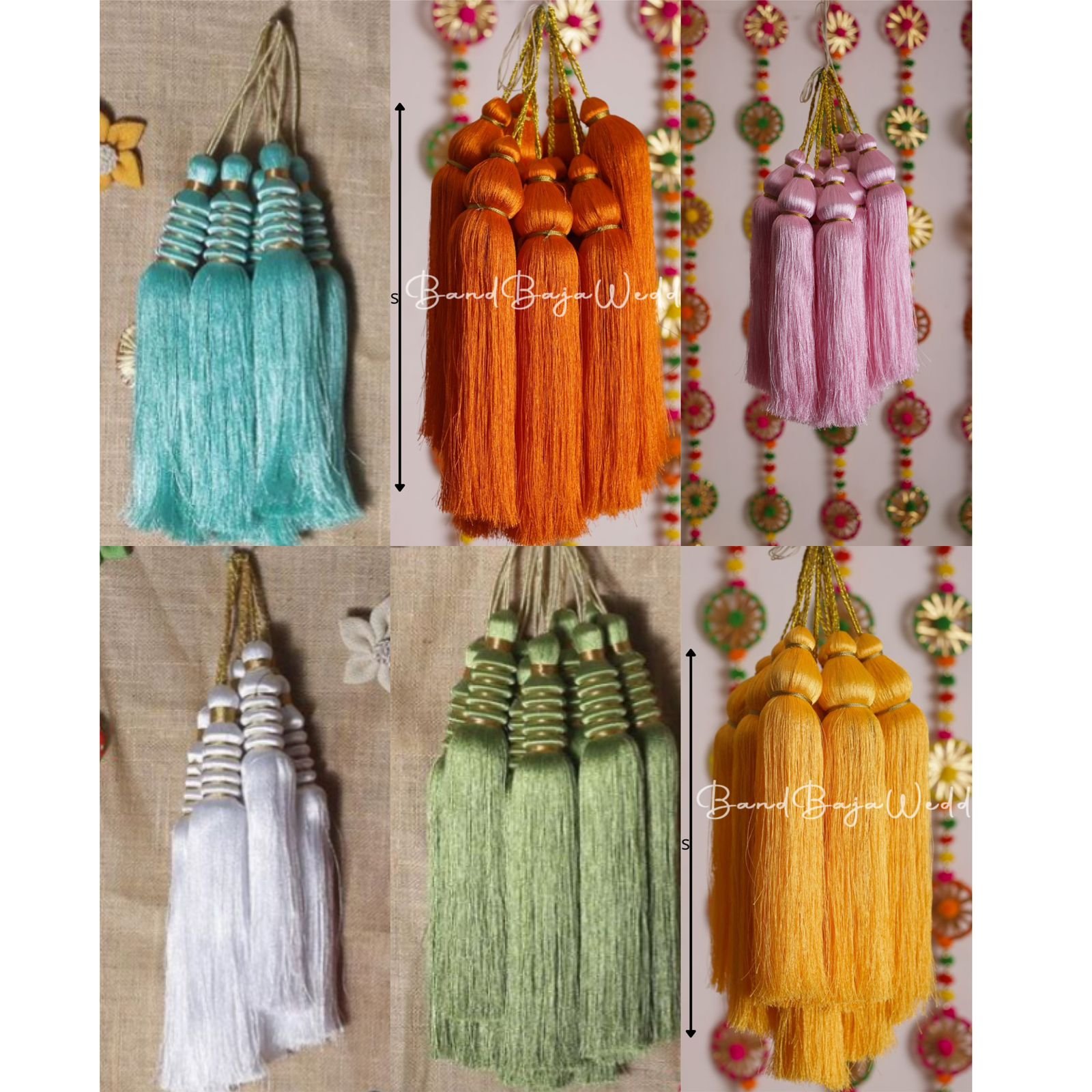 Silk thread tassel hangings - Band Baja Weddings