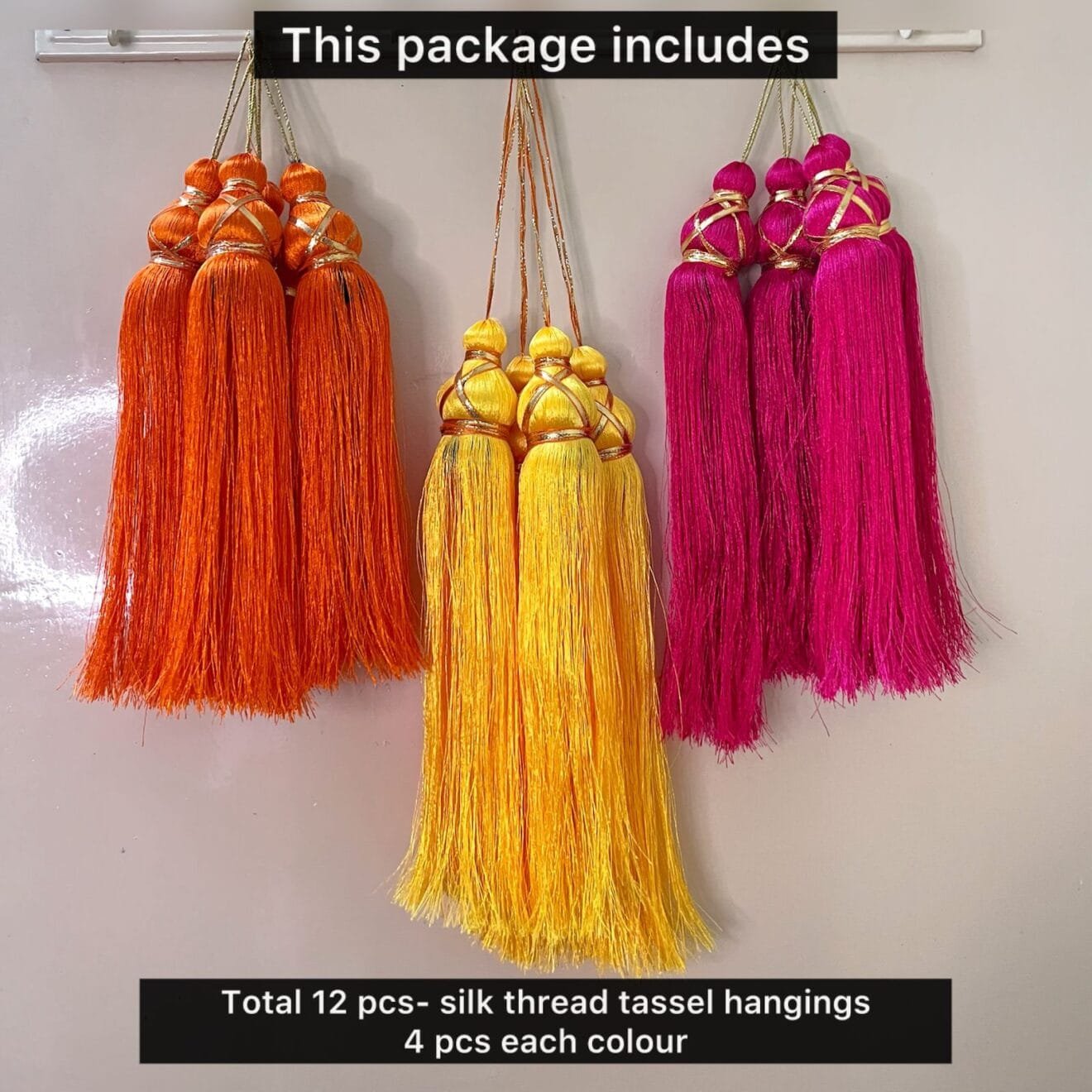 Silk Thread Tassels- Haldi Special Decoration Stage - Band Baja Weddings