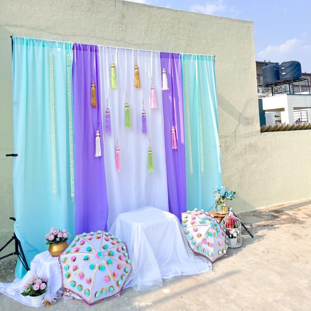 Pastel backdrop Props Complete Set - Band Baja Weddings