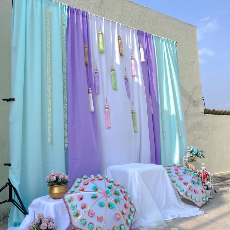 Pastel backdrop Props Complete Set - Band Baja Weddings