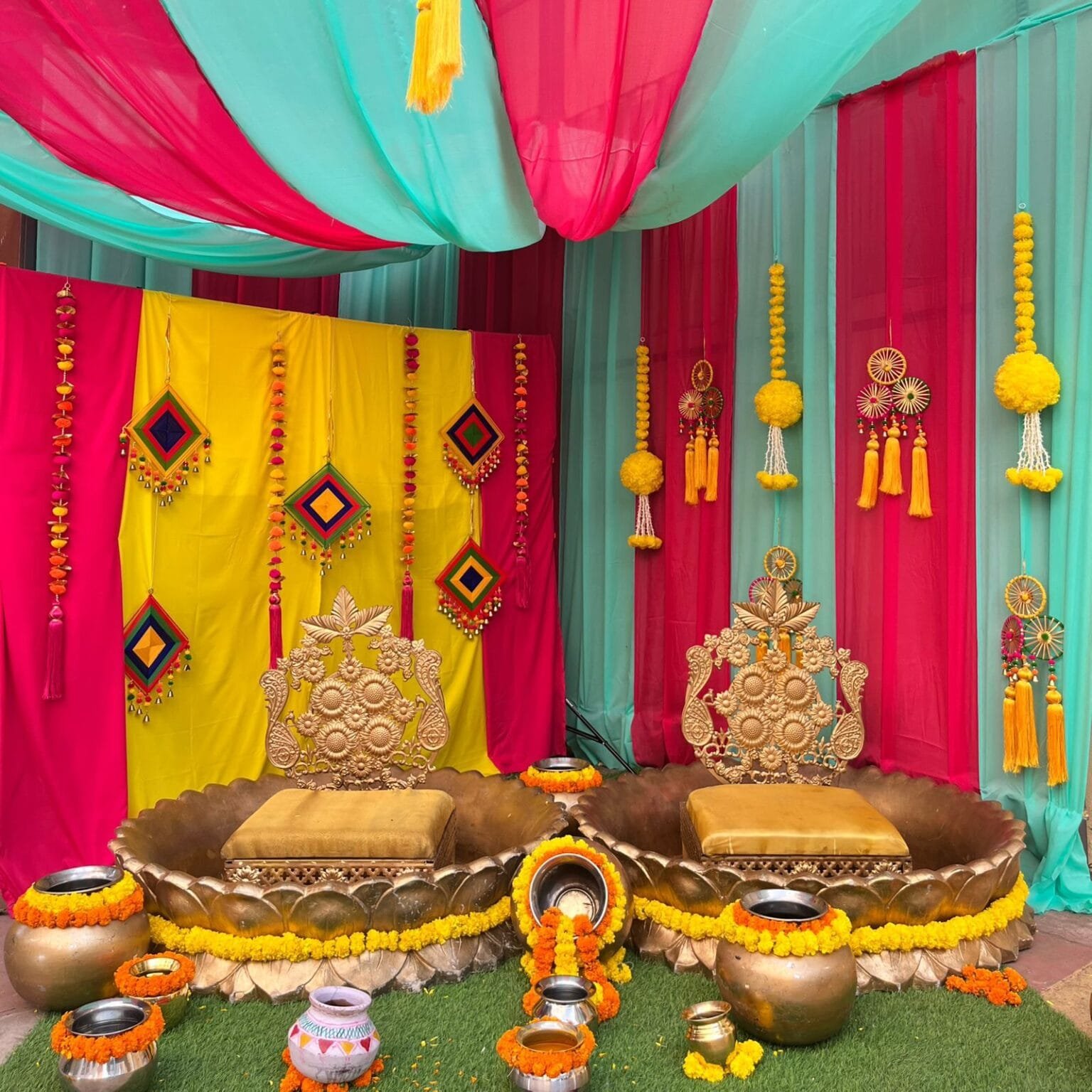 Haldi Function Decoration - Band Baja Weddings